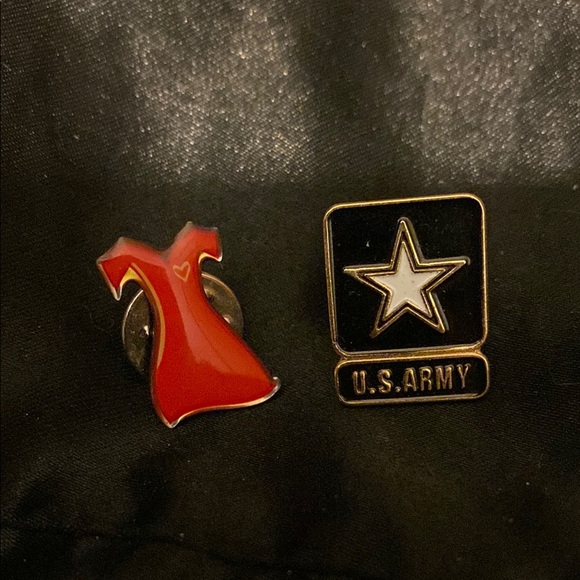 Accessories | Red Dress American Heart Association And Us Army Pin ...